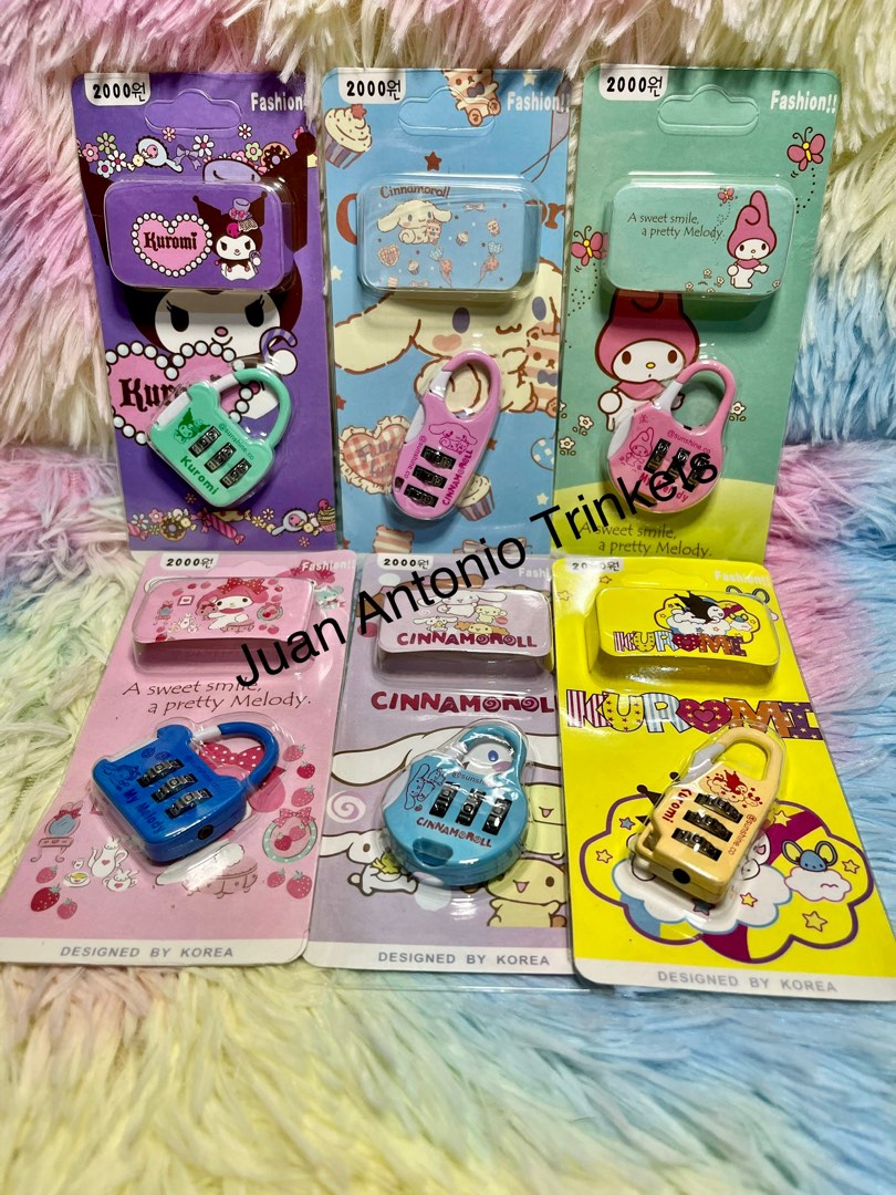 Sanrio Anti Theft Luggage Padlock, Hobbies & Toys, Stationary & Craft ...