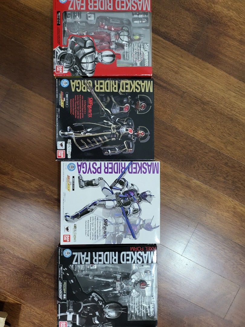 SH Figuart kamen rider Orga, Psyga, Faiz blaster form, Faiz axel form ...