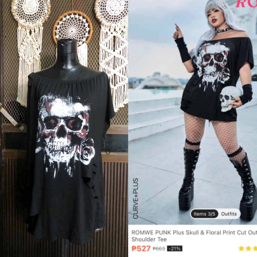 Shein gothic mini dress on Carousell