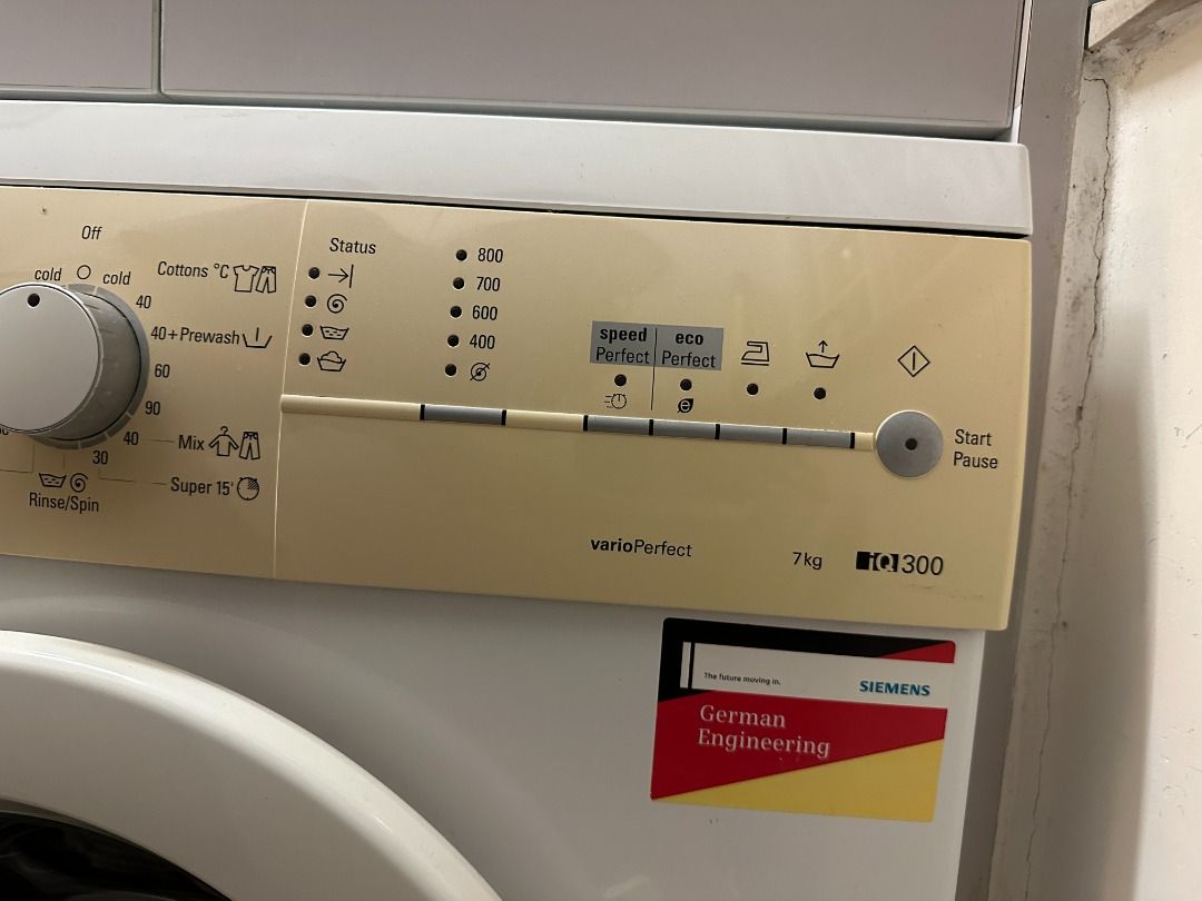 Siemens IQ300 Frontloading Washing Machine, 家庭電器, 洗衣機及乾衣機 - Carousell