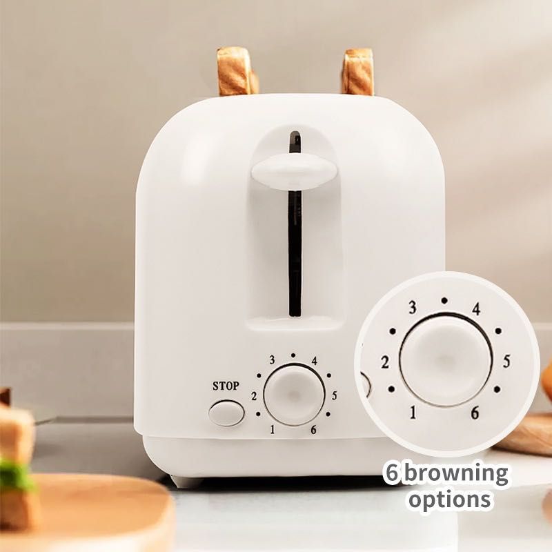 Simplus Mini 2 Slice Bread Toaster Pop-up Easy Operation Food Grade ...