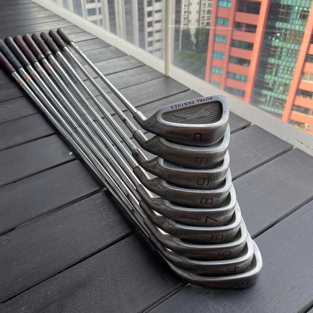 Beautiful & rare Slazenger Royal Panther irons / golf clubs, Sports ...