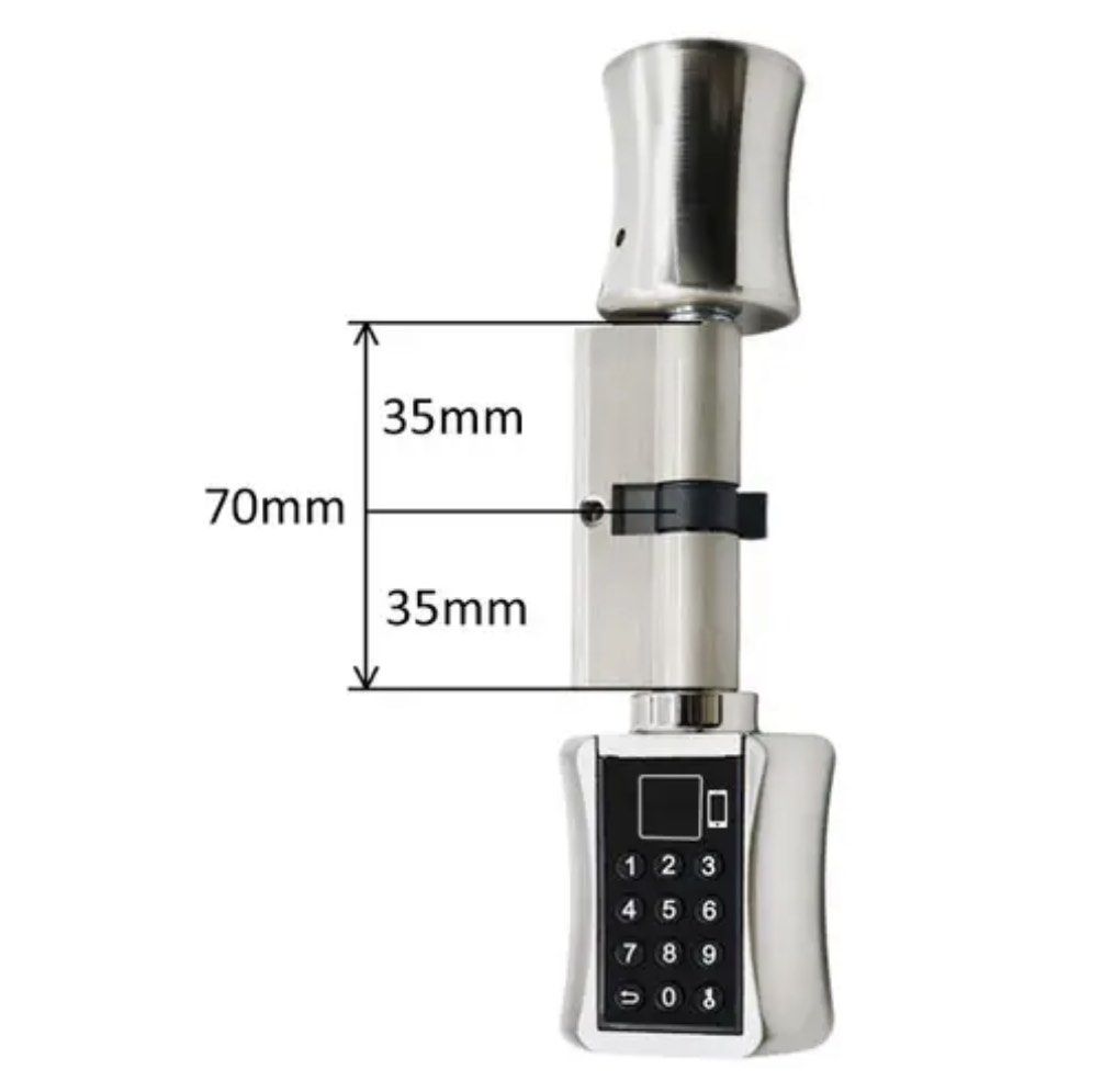 Smart Cylinder Lock With Tuya APP Keyless Electronic Fingerprint Door ...