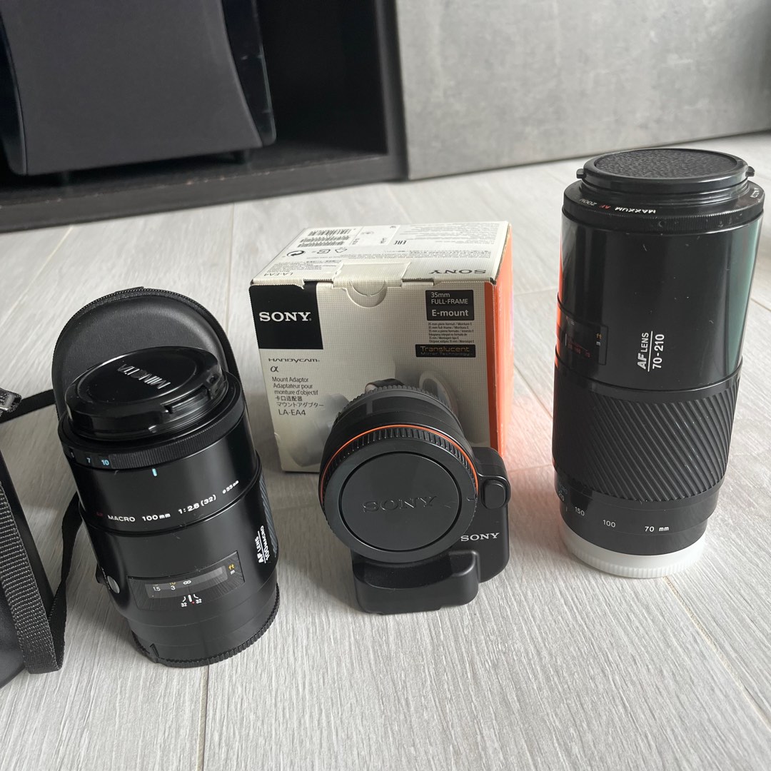Sony La Ea4 Laea4 Minolta 70 210mm F4 100mm F2 8 攝影器材 鏡頭及裝備