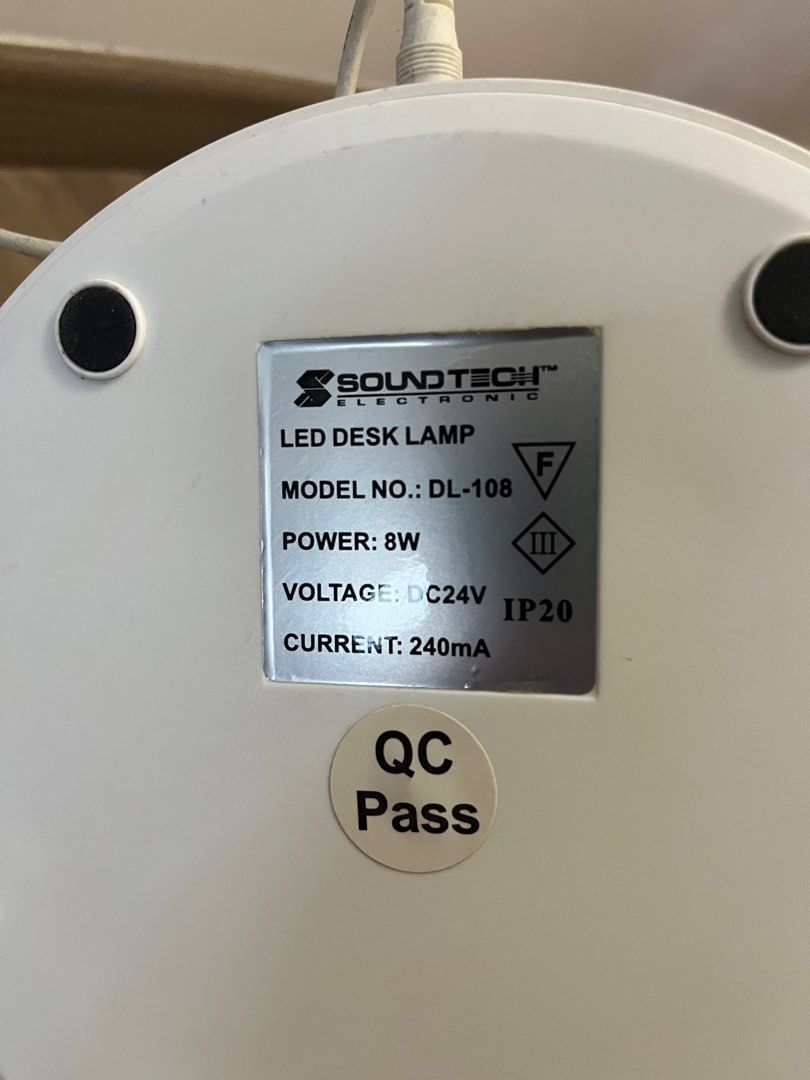 Soundtech LED desk light, Furniture & Home Living, Lighting & Fans ...
