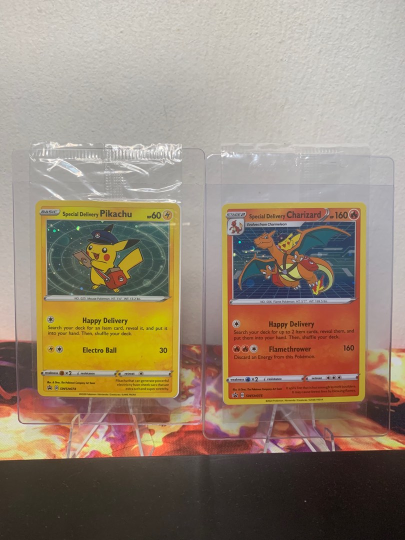 Special delivery charizard & special delivery pikachu, Hobbies & Toys ...