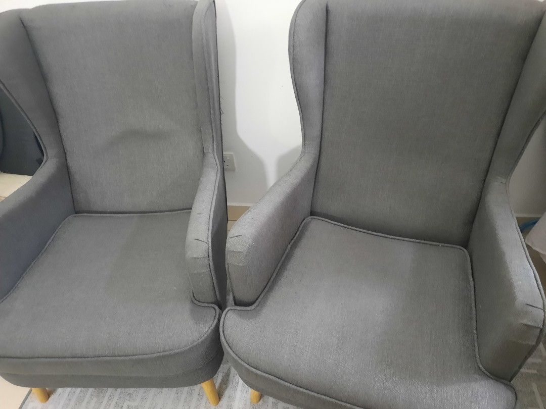 SSF Wing Chair/Arm chair - 2 unit, Furniture & Home Living, Furniture ...