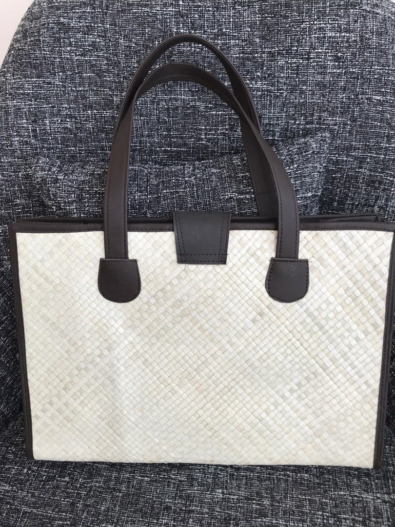 Brand New! St Regis Bali Beach Bag Woven Straw Tote +FREE Batik Pouch ...