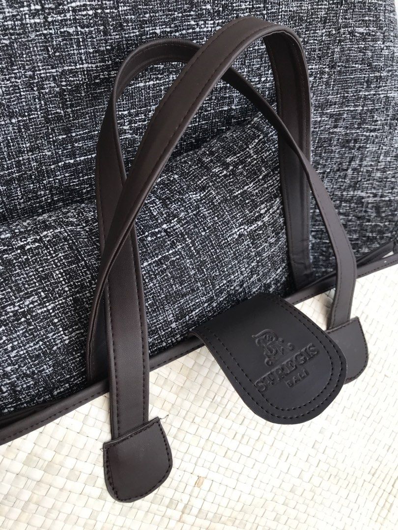 Brand New! St Regis Bali Beach Bag Woven Straw Tote +FREE Batik Pouch ...