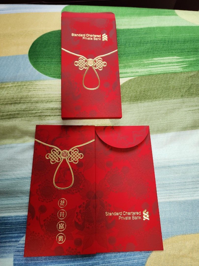 Standard Chartered Private Bank Red packet, Hobbies & Toys, Stationery ...