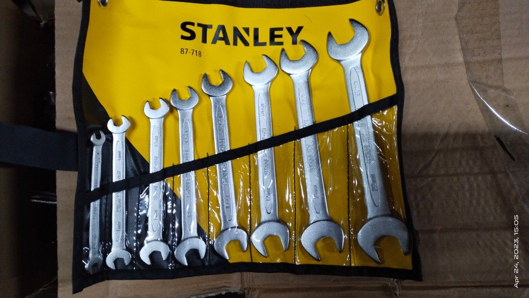 Stanley open wrench set #87-718 8pcs/set on Carousell