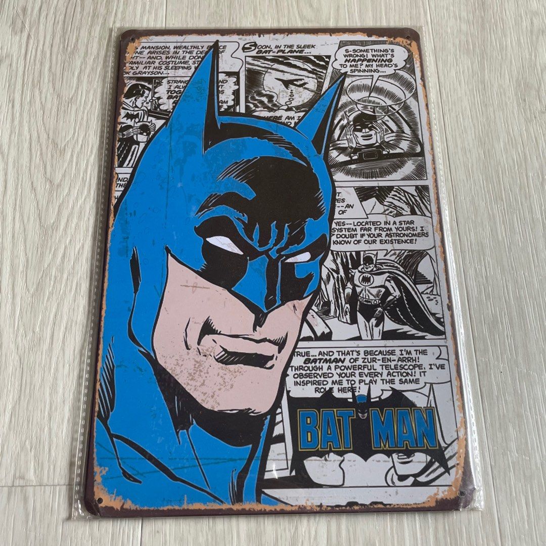Superhero I’m the BAN MAN Metal Tin Plate, Furniture & Home Living ...