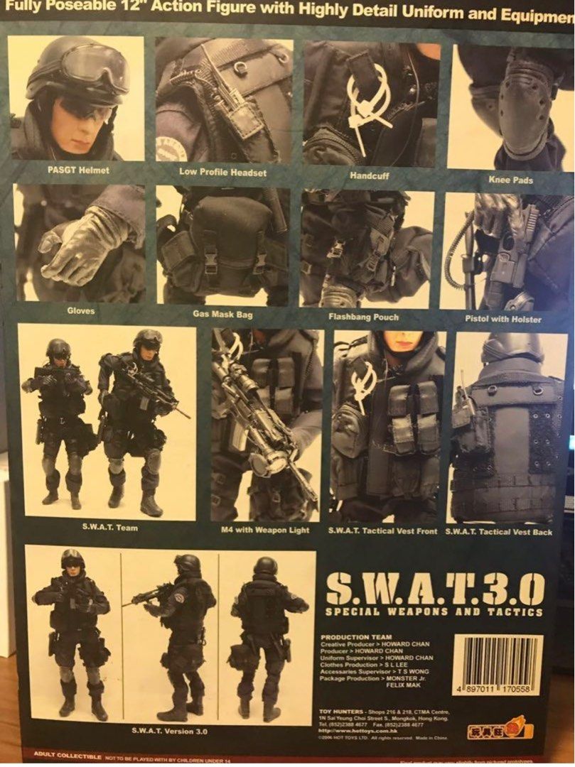 SWAT version 3.0 Male, Hobbies & Toys, Toys & Games on Carousell