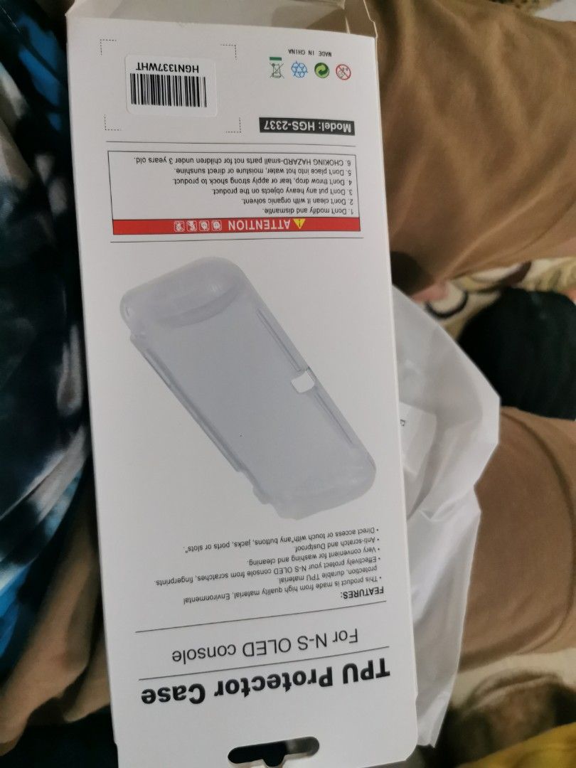 Switch OLED casing with grip, Video Gaming, Video Games, Nintendo on ...