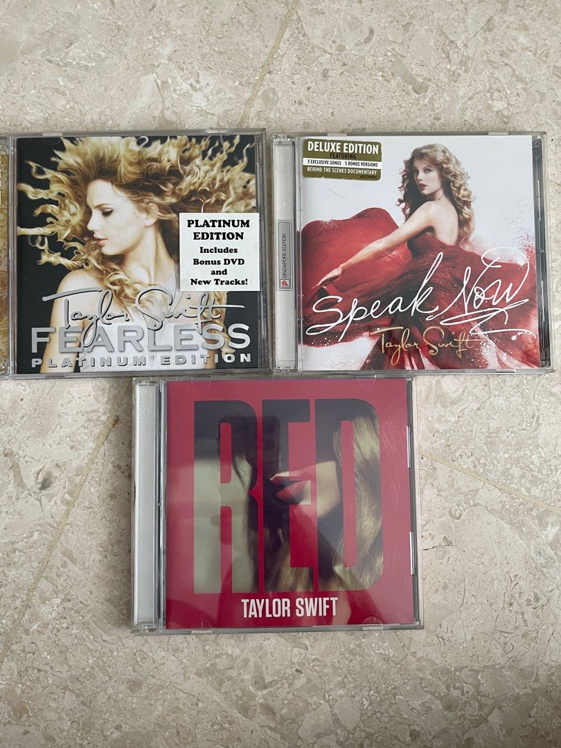 Taylor Swift Fearless, Speak Now, Red CDs DVDs, Hobbies & Toys, Music ...