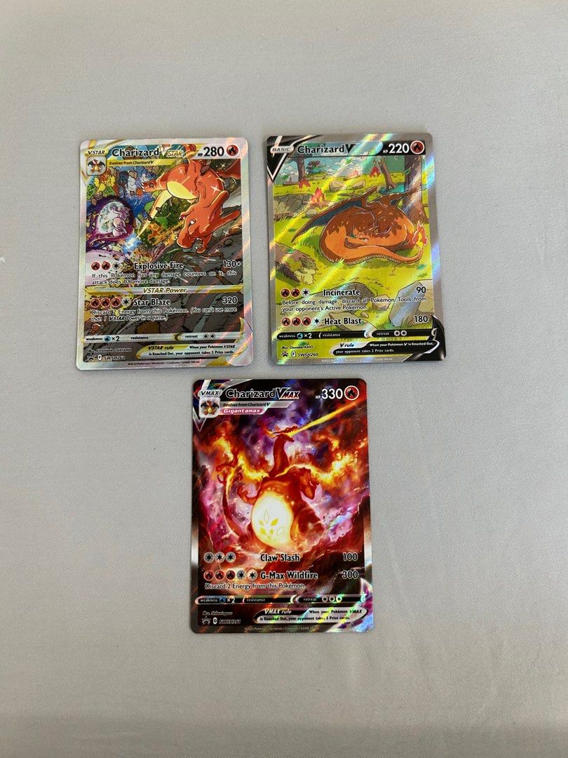 Tcg charizard UPC trio set, Hobbies & Toys, Toys & Games on Carousell