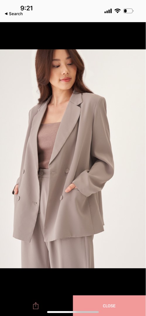 TCL Lisa Blazer in Clay, Women's Fashion, Coats, Jackets and Outerwear ...