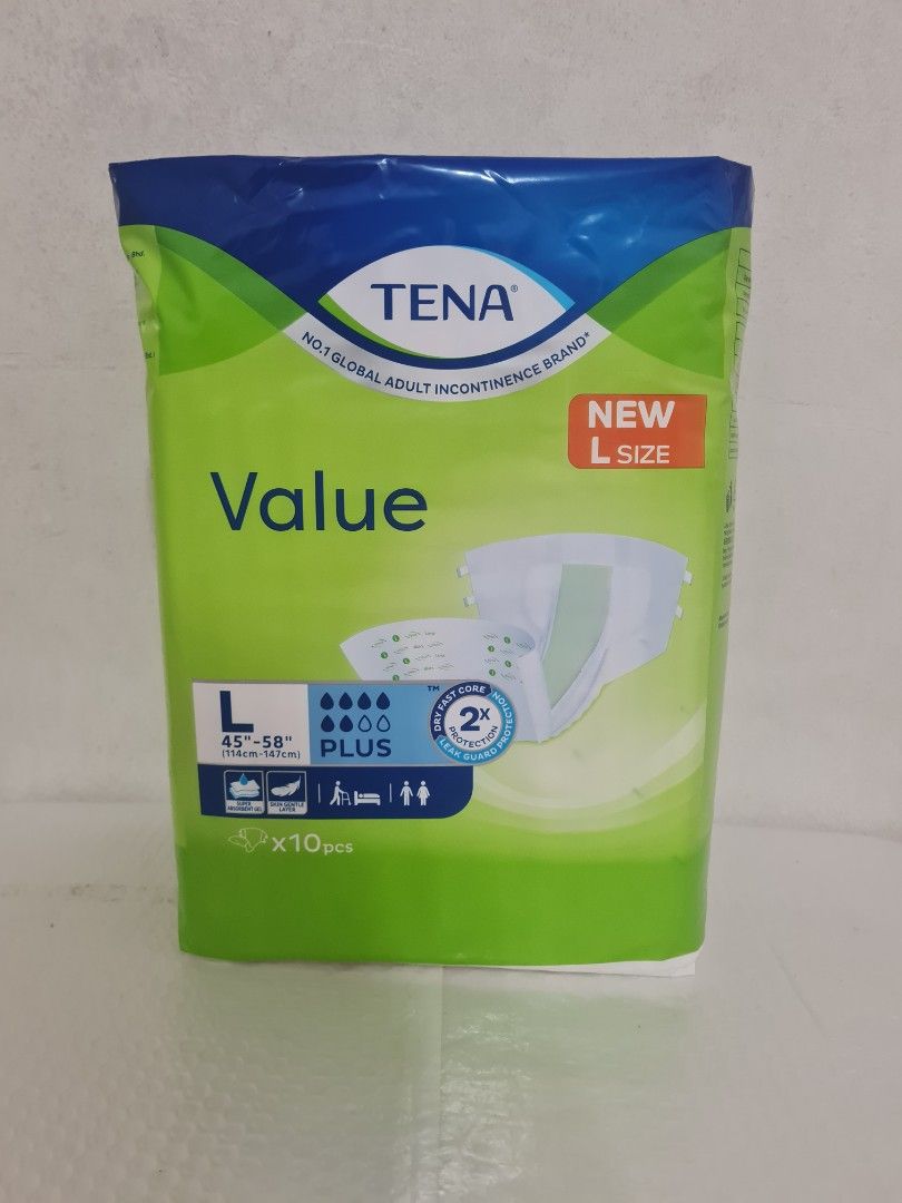 Tena Diaper L Size, Health & Nutrition, Medical Supplies & Tools on ...