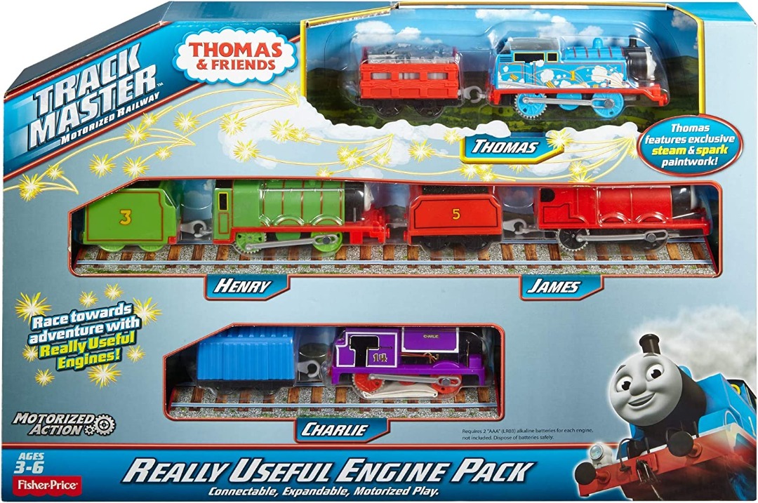 Thomas & Friends Trackmaster Motorized Really Useful Engine Multi-Pack ...