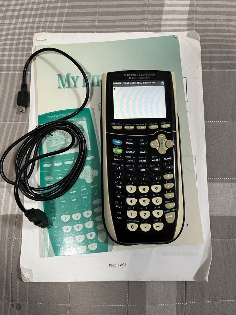 TI-84 Plus C Silver Edition Graphic Calculator, Computers & Tech, Parts ...