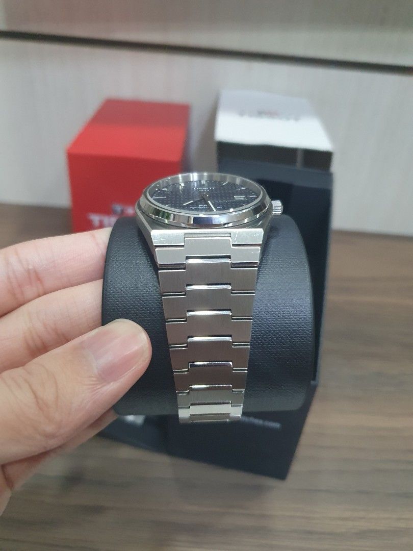 Tissot PRX Powermatic 80 Blue Waffle Dial, Men's Fashion, Watches ...