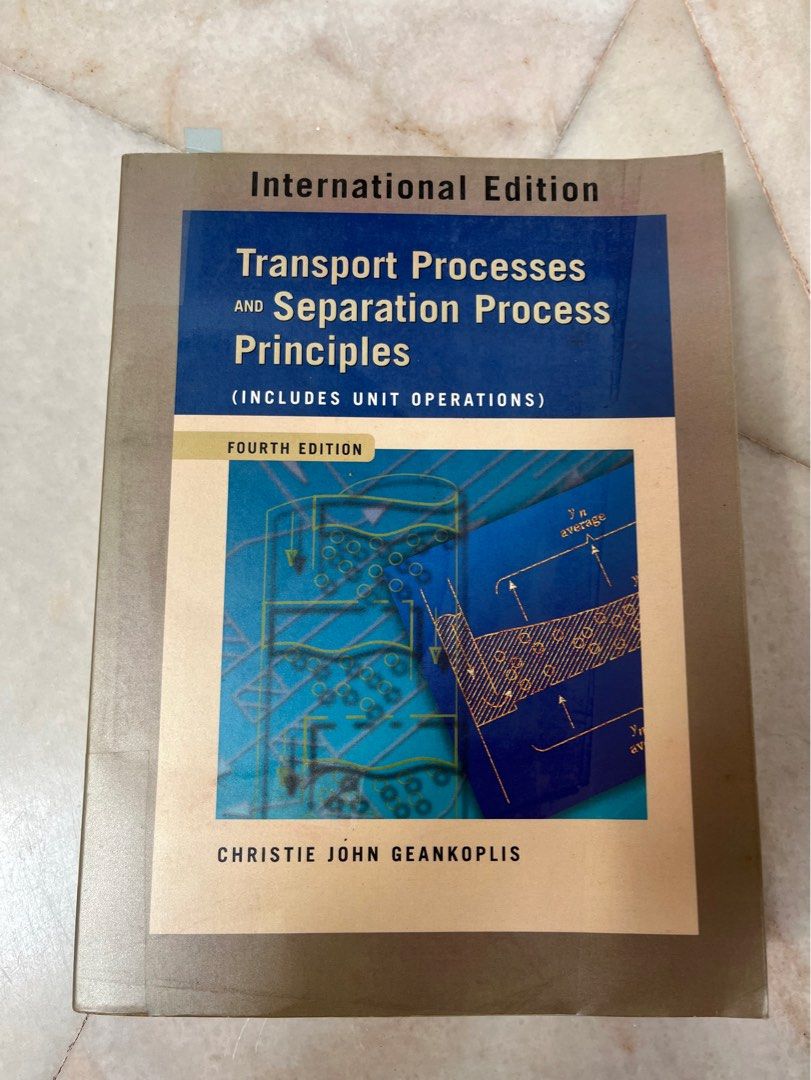 Transport Processes - Separation Process Principles, Hobbies & Toys ... Transport Processes - Separation Process Principles, Hobbies & Toys ...