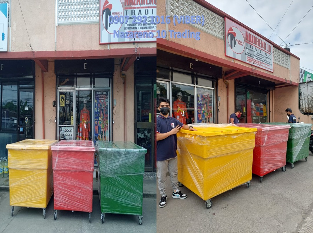 trash bin big mobile bin trash bin w/wheels 3, Furniture & Home Living ...