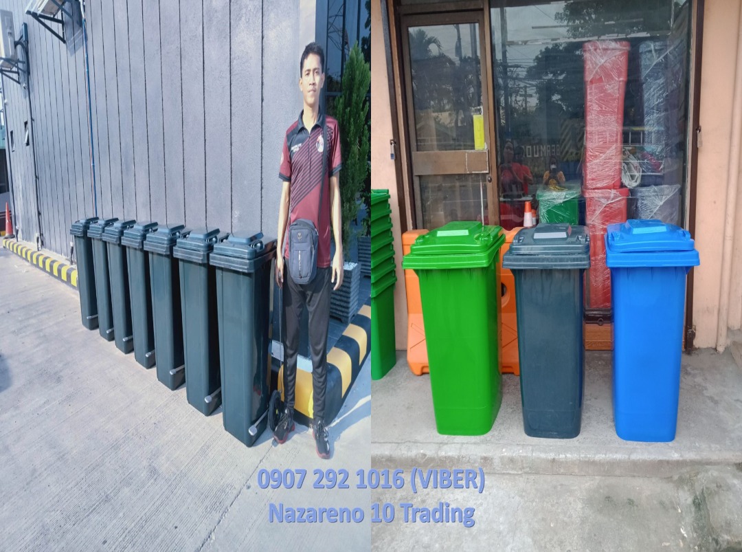 trash bin U-G-A trash bin w/wheels 6, Furniture & Home Living, Cleaning ...