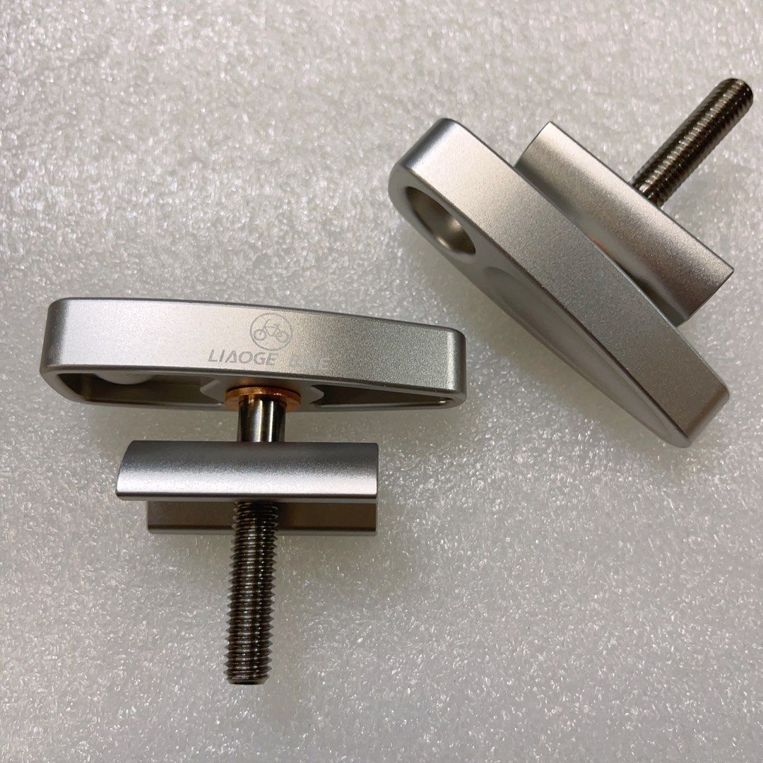 Trifold bike hinge clamp Titanium screw super smooth spin, Sports ...