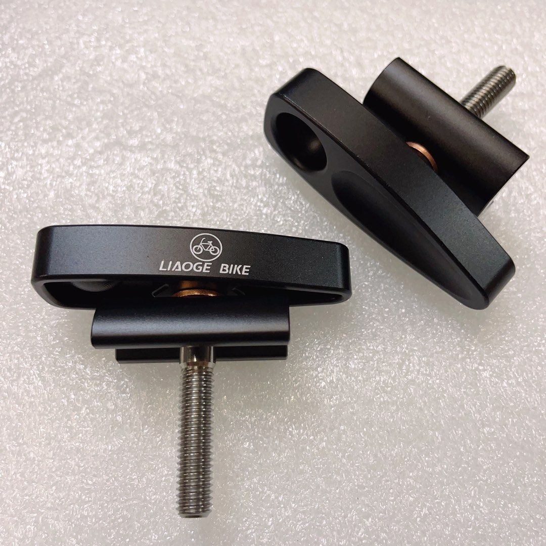 Trifold bike hinge clamp Titanium screw super smooth spin, Sports ...