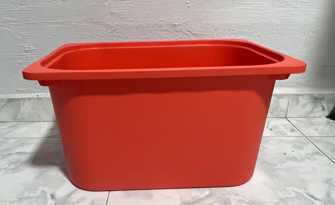 Trofast orange storage box, Furniture & Home Living, Home Improvement ...