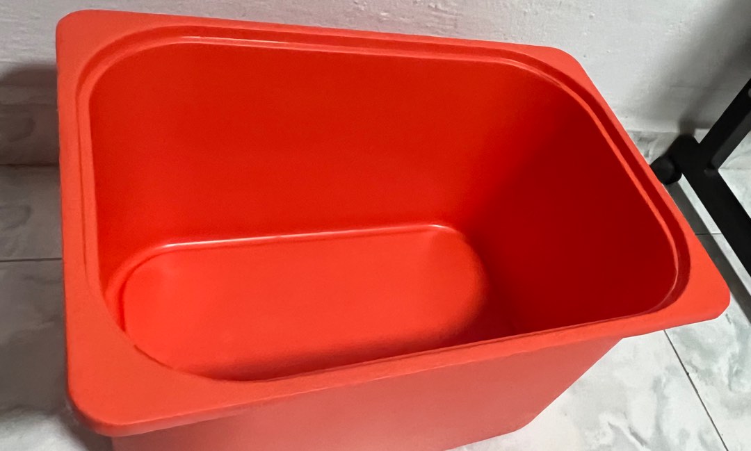 Trofast orange storage box, Furniture & Home Living, Home Improvement ...