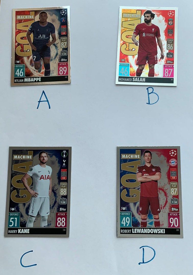 UEFA champions league football cards (goal machine), Hobbies & Toys ...