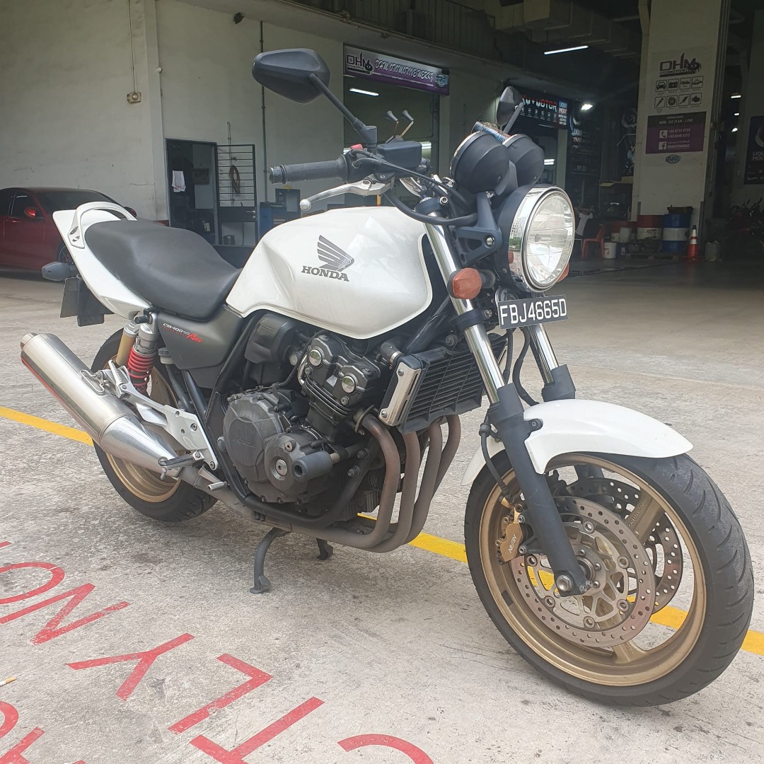 USED HONDA CB400 SUPER FOUR S4 REVO 4 VTEC BLACK ENGINE 2A MOTORCYCLE MOTOR CYCLE KMPLUS KM PLUS ...