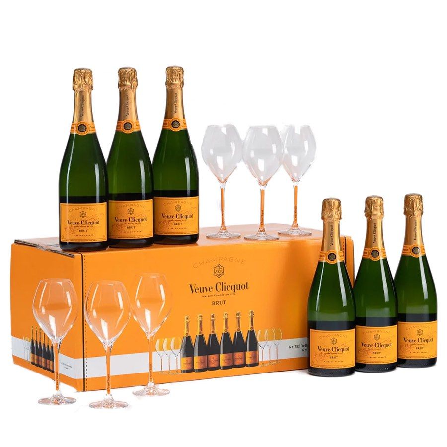 Veuve Clicquot Ponsardin Yellow Label Brut (VCP), 嘢食 & 嘢飲, 飲料 - Carousell