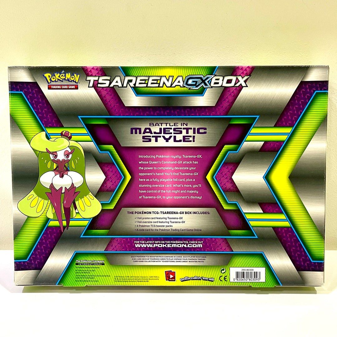 [Vintage] Pokemon TCG Tsareena GX Box | XY Breakthrough | SM Burning ...
