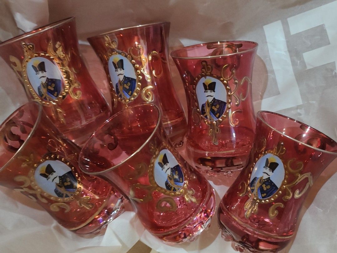 Vintage Turkey Glass Set Pasabahce Cay Bardagi, Furniture & Home Living ...