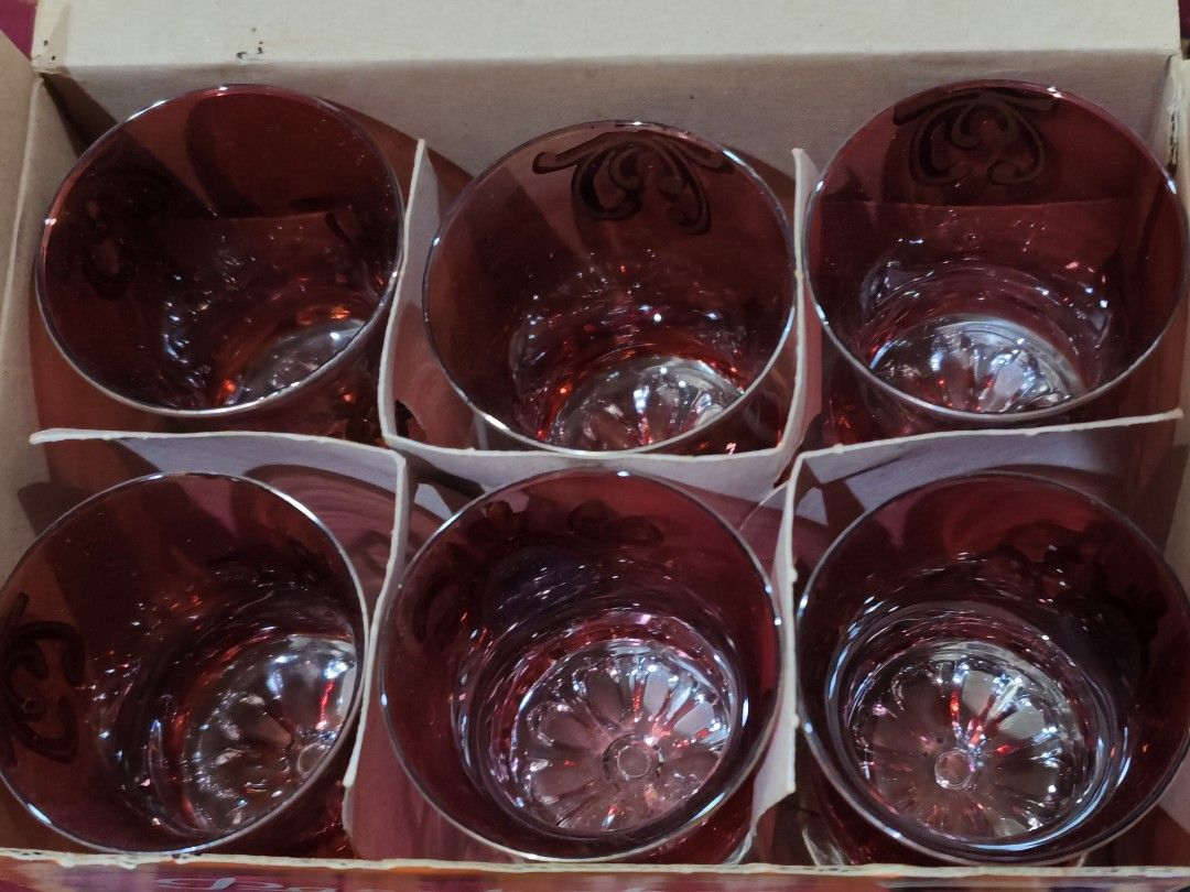 Vintage Turkey Glass Set Pasabahce Cay Bardagi, Furniture & Home Living ...