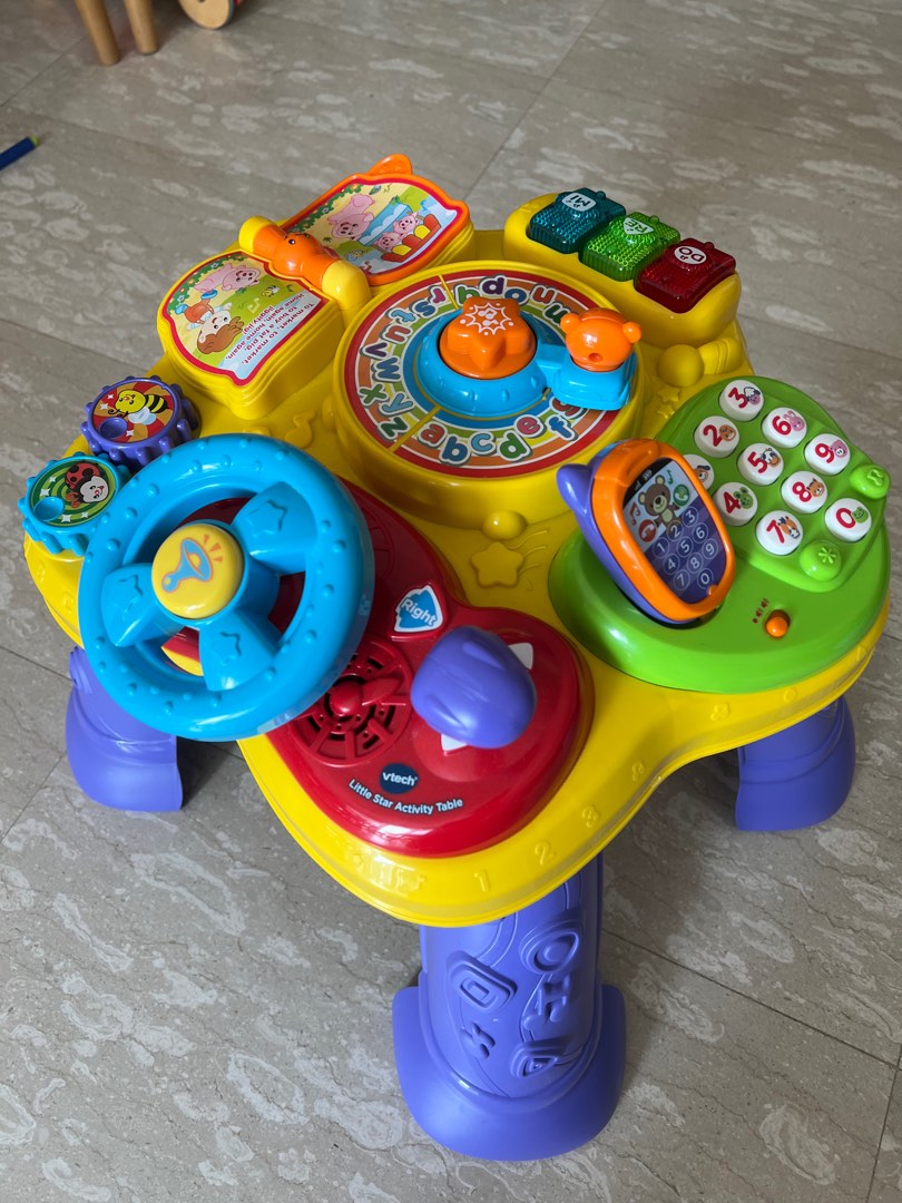 Vtech Magic Star Learning Activity Table, Babies & Kids, Infant ...