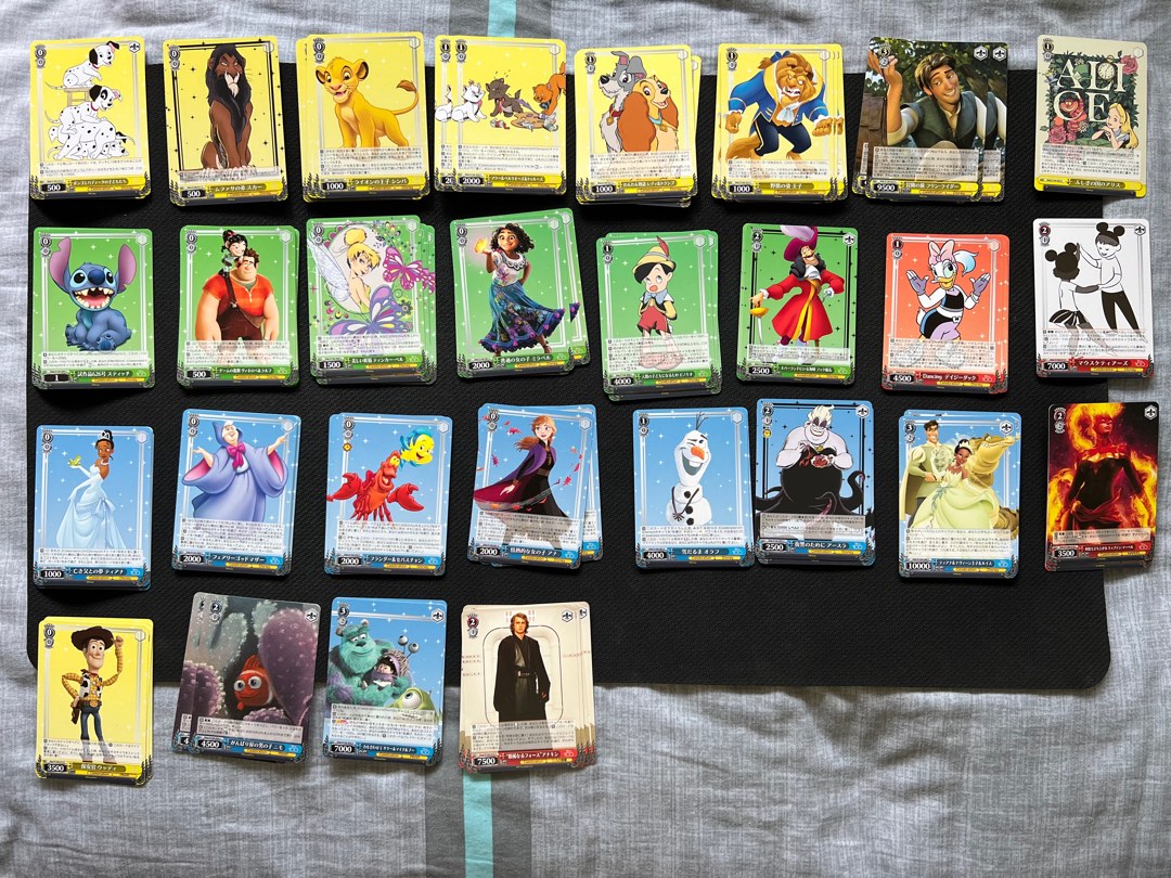 Weiss Schwarz Disney 100 C cards set, Hobbies & Toys, Toys & Games on ...