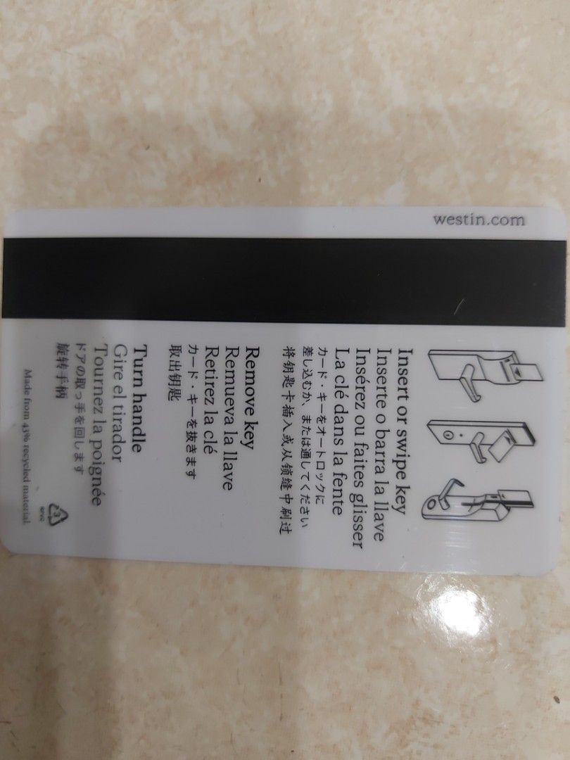 Westin Card, Hobbies & Toys, Collectibles & Memorabilia, Vintage ...