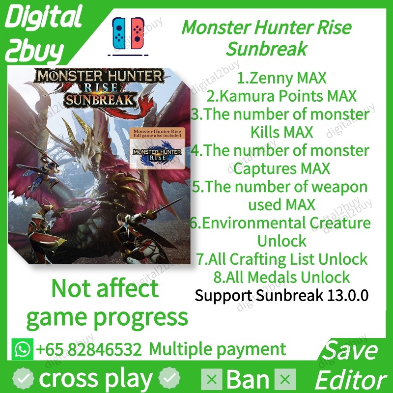 XBOX Monster Hunter Rise Save Editor MHRS Save Modding MH Rise Save ...