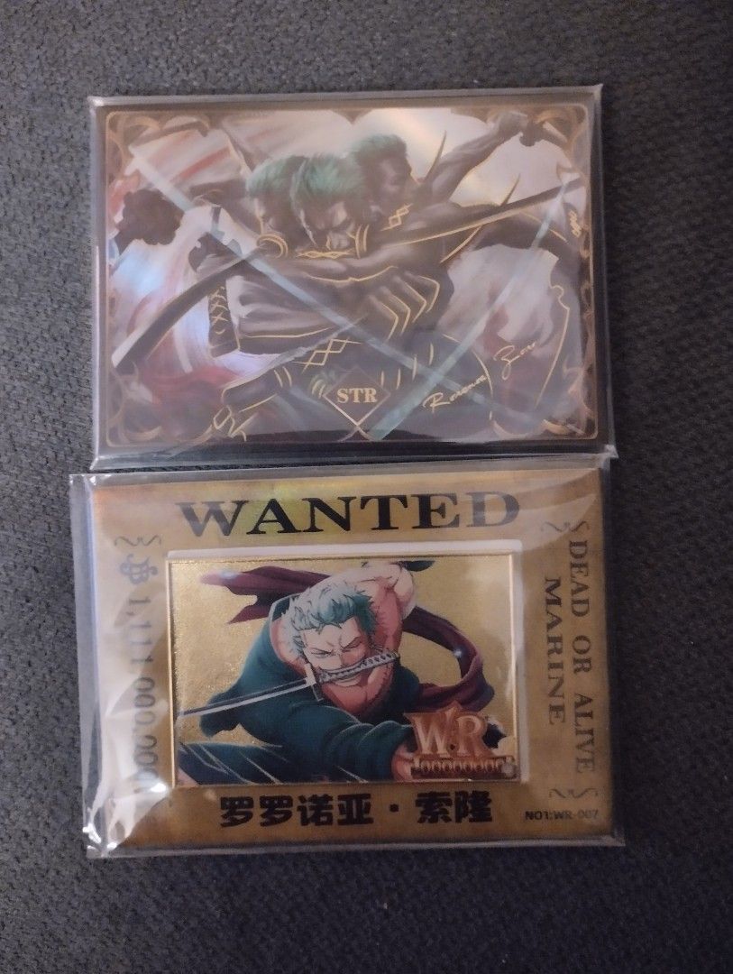 ZORO CARD TCG CCG COLLECTABLE COLLECTABLES SERIAL NUMBER GOLD CARD ...
