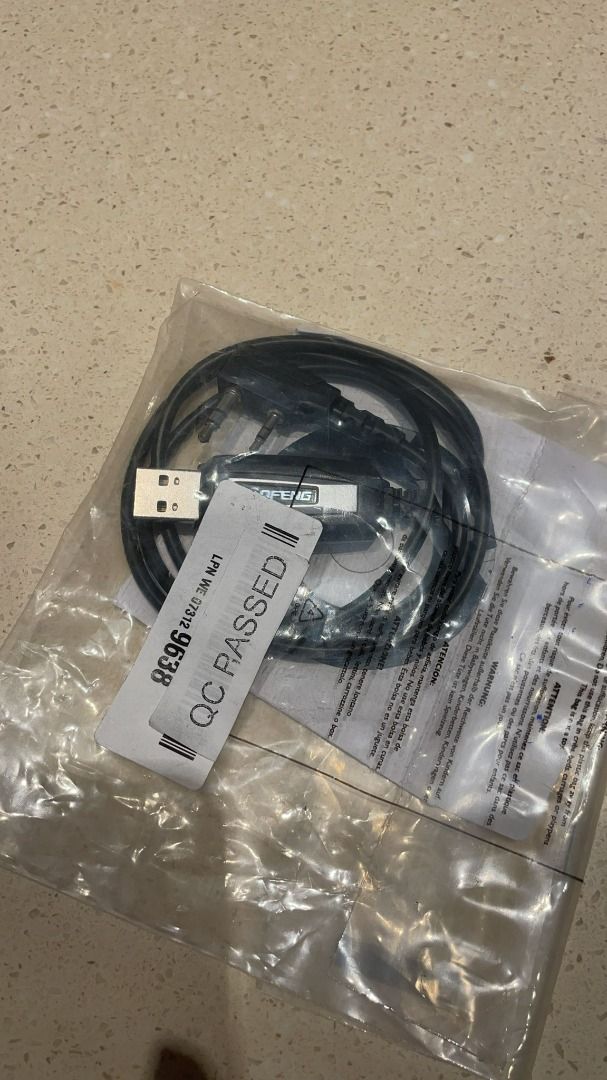 1844) BAOFENG PROGRAMMING CABLE FOR BAOFENG UV-5R/5RA/5R PLUS/5RE, UV3R ...