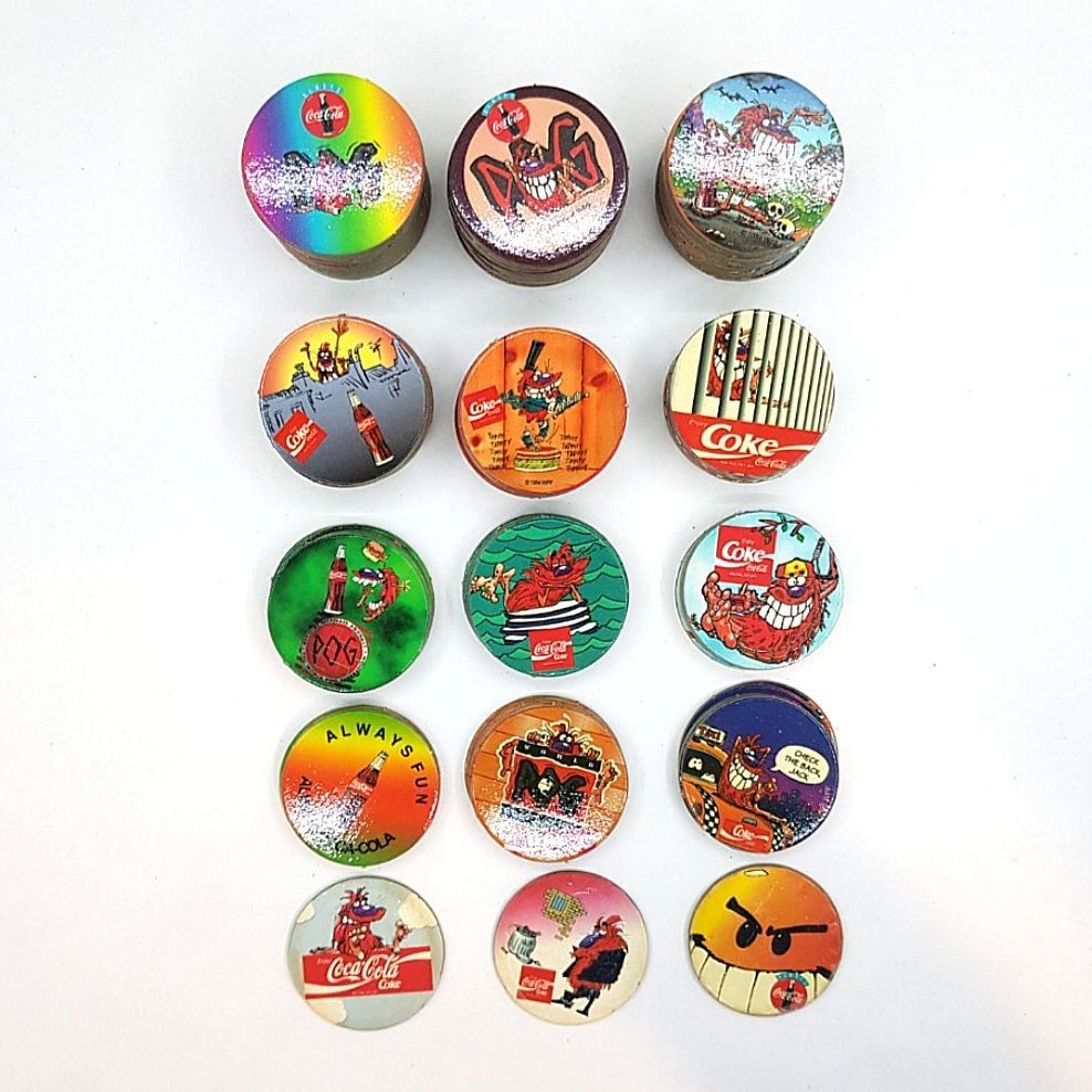 1990s Coke Pog Coca Cola advertisement on Carousell