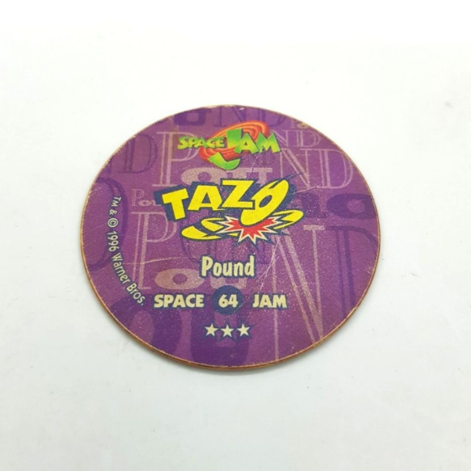 1996 vintage Pog Space Jam Tazo 3D on Carousell