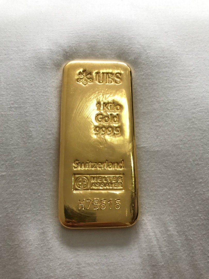 1 Kg Gold BAR, Hobbies & Toys, Memorabilia & Collectibles, Currency on ...