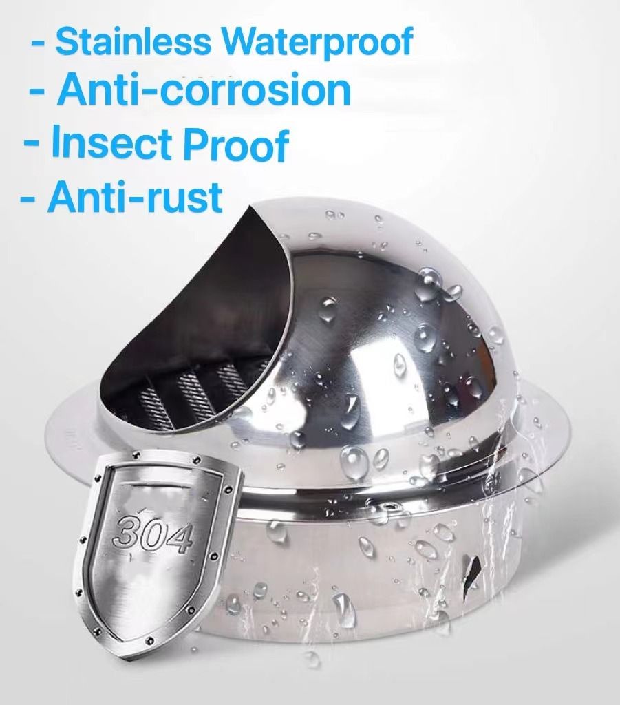 304 Stainless wind cap exterior wall windshield range hood louver ...