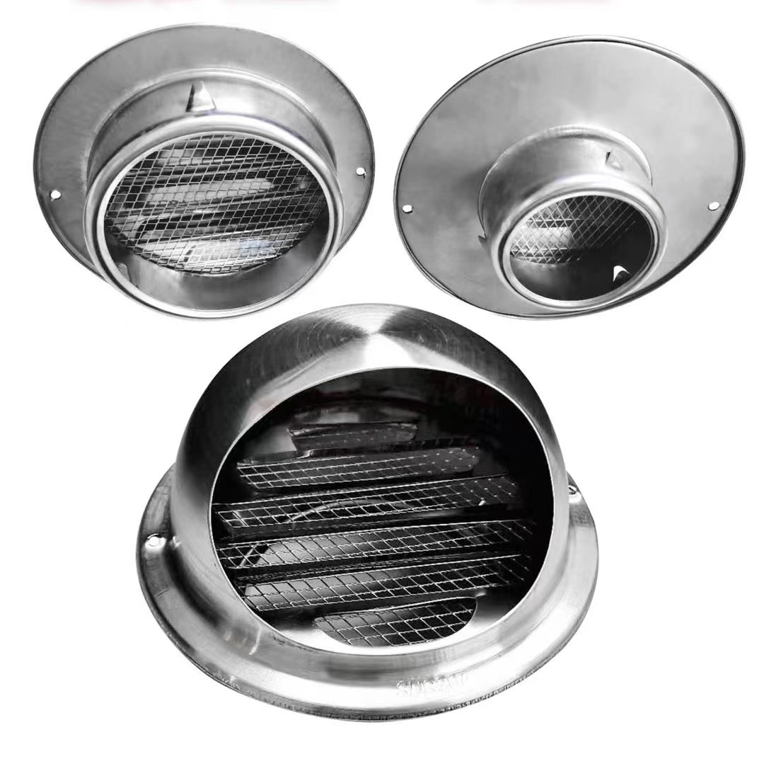 304 Stainless wind cap exterior wall windshield range hood louver ...