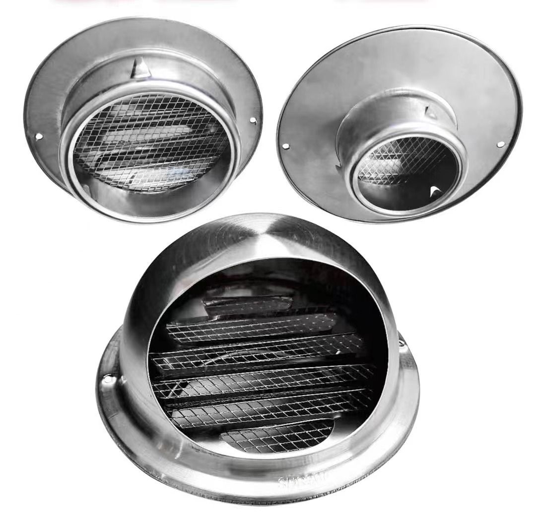 304 Stainless wind cap exterior wall windshield range hood louver ...